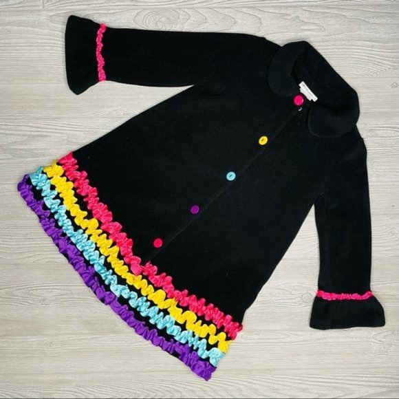 Allison Ann | Jackets & Coats | Allison Ann Black Rainbow Color Pop ...